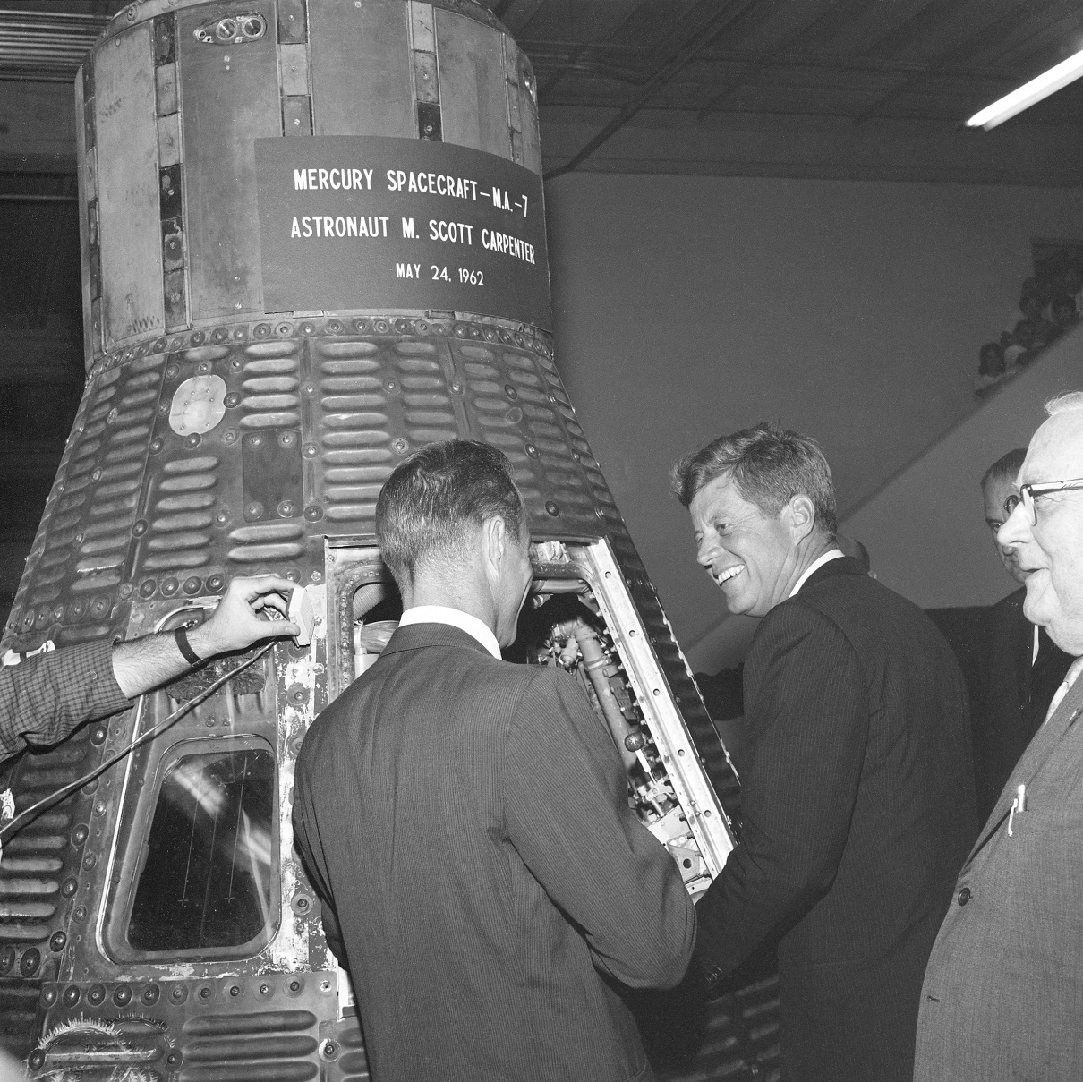 President Kennedy visiting NASA - A Curious Histonian